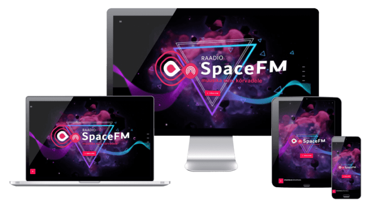 Raadio SpaceFM koduleht - Vulf Design